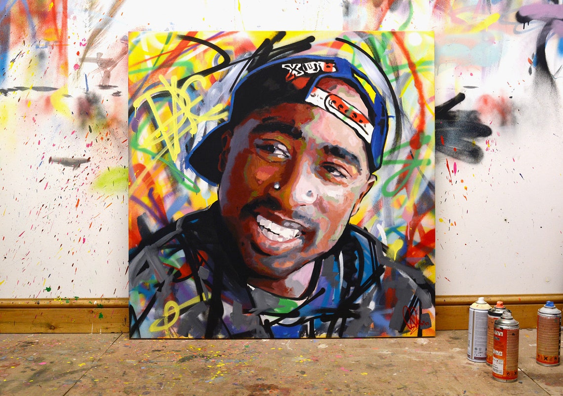 Tupac Shakur 2pac Original Painting 40 52 | Etsy