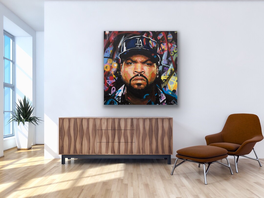Ice Cube, Original Painting, 40, Street, Art, Music, Rap, Hip Hop ...