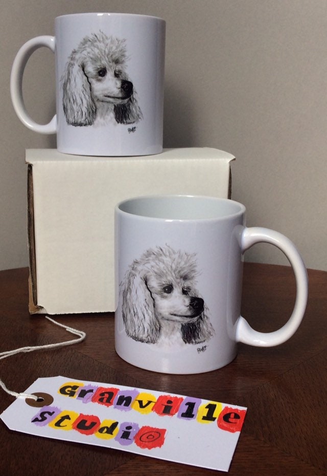 Poodle Mug White Toy Poodle Coffee Mug | Etsy