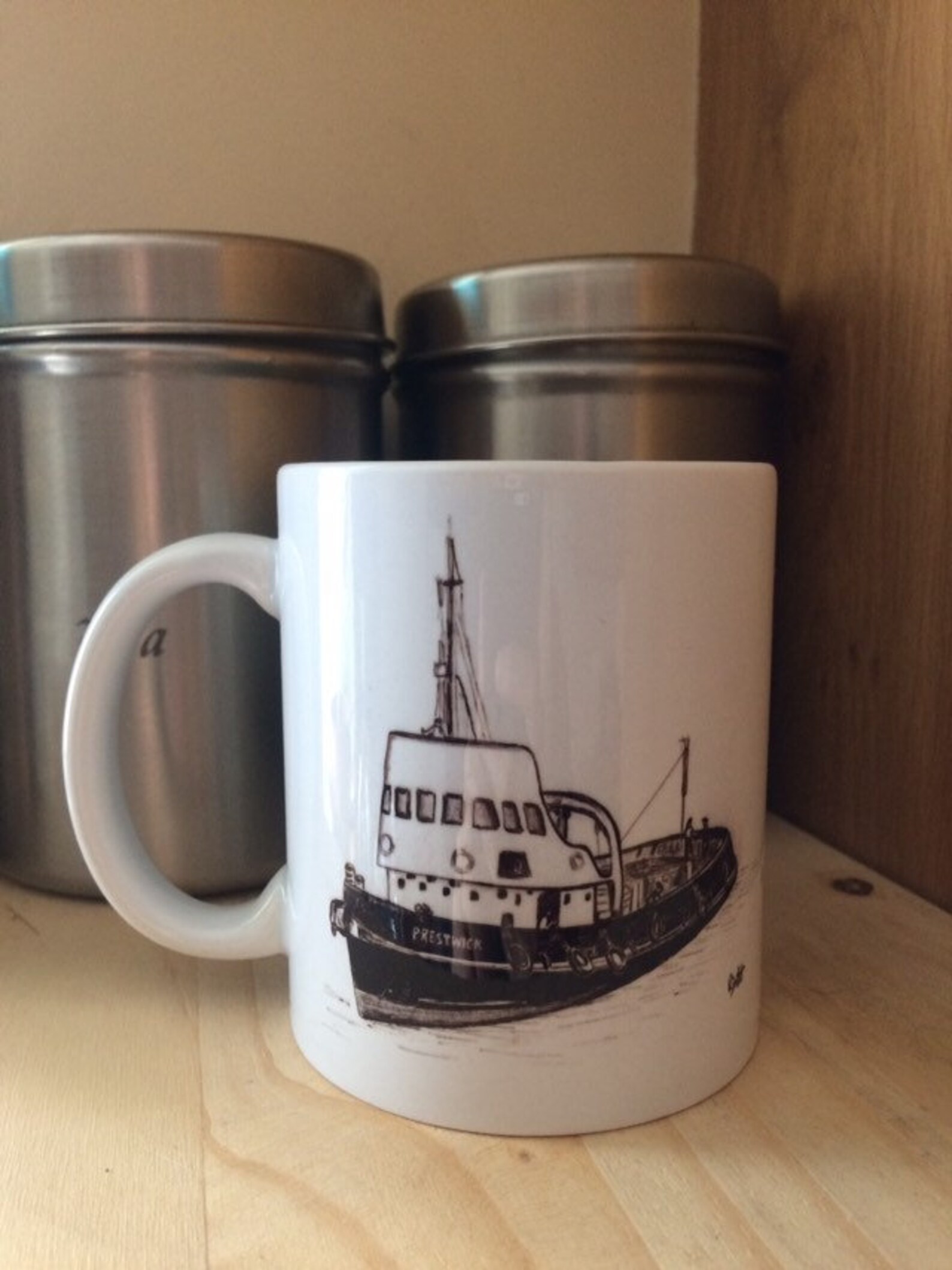 Tug Boat Mug Prestwick Tug Boat Coffee Mug Gift for Docker - Etsy