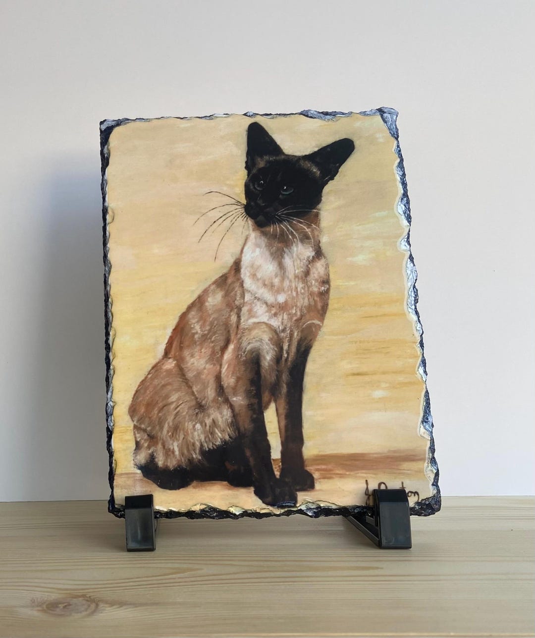 Siamese Cat Decorative Slate - Etsy UK