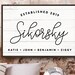 Boho LAST NAME Sign, Canvas Farmhouse Print, Custom Rustic Family Name ...