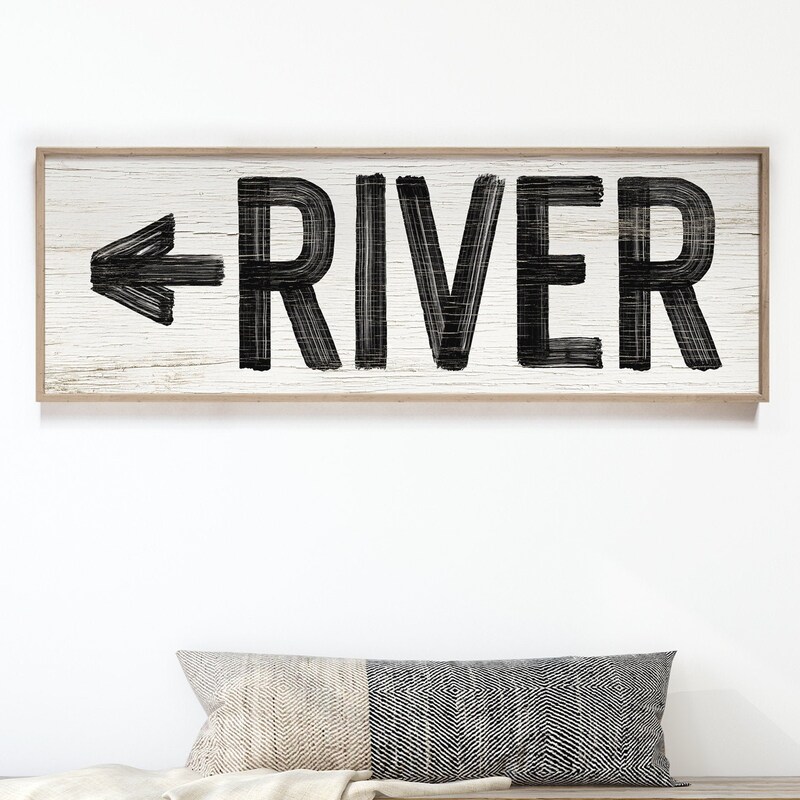 River Sign - Etsy