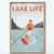 Vintage DOCK TIME is the Best Time Sign, Red Adirondack Chairs Poster ...