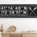 Large BEACH HOUSE Sign With Shell Vintage Coordinates Sign for Beach ...