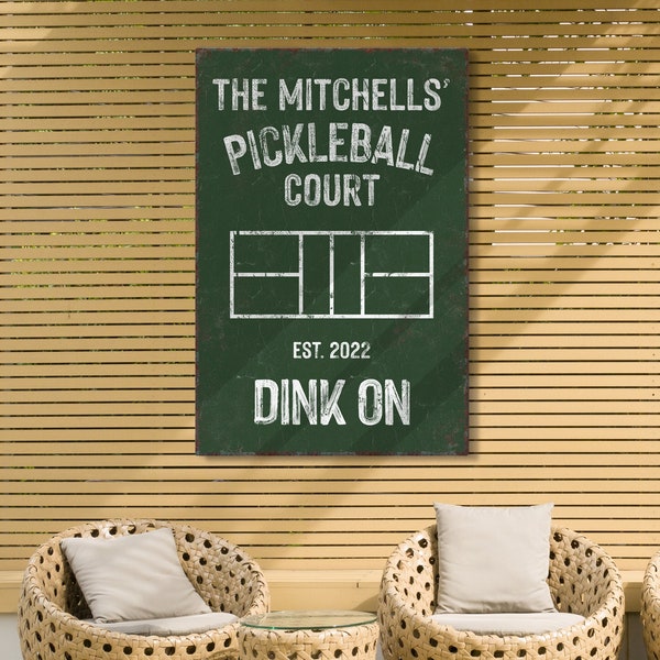 Pickleball Court Sign - Etsy