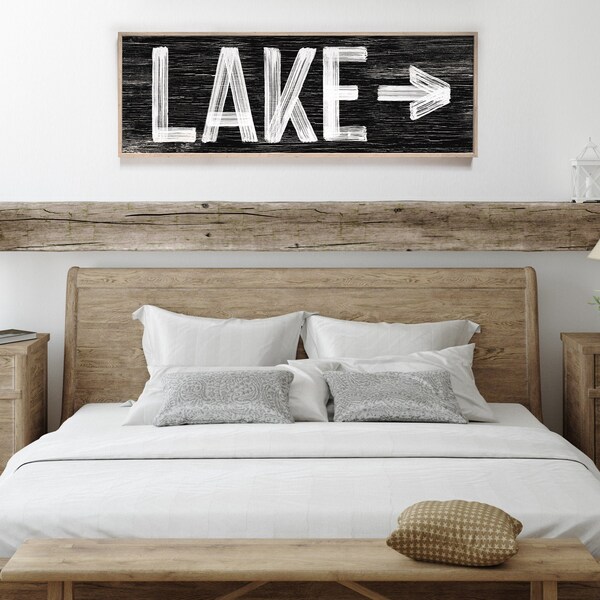 Lake Sign With Arrow - Etsy