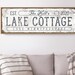 Custom LAKE COTTAGE Sign personalized Hale Lake House Decor - Etsy