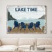 Navy LAKE LIFE Poster for Lake House Decor, Couple Wake Surfing, Wake ...