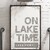 Vintage DOCK TIME is the Best Time Sign, Red Adirondack Chairs Poster ...