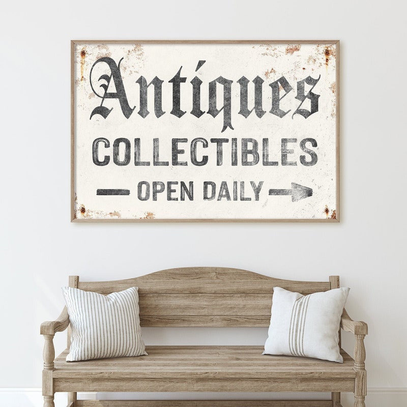 Antiques Sign - Etsy