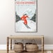 Vintage Ski Sugarloaf Sign teal Mountain Poster Art - Etsy