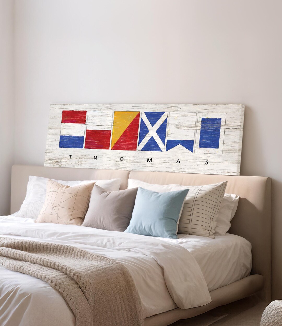 Nautical Flag Wall Sign - Personalized Family Name in Wood Frame - Etsy