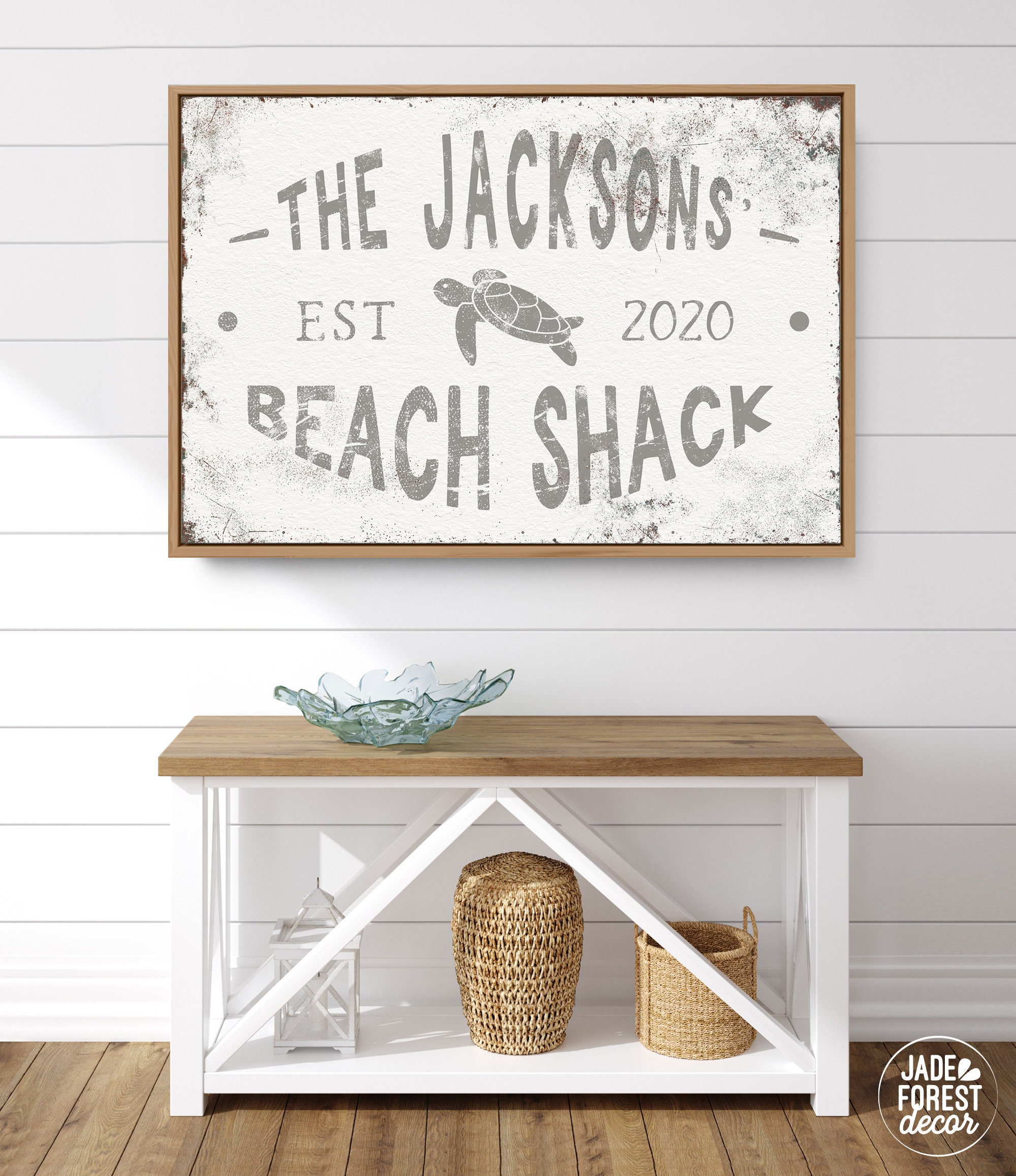 Large Wood Vintage Coastal Signs