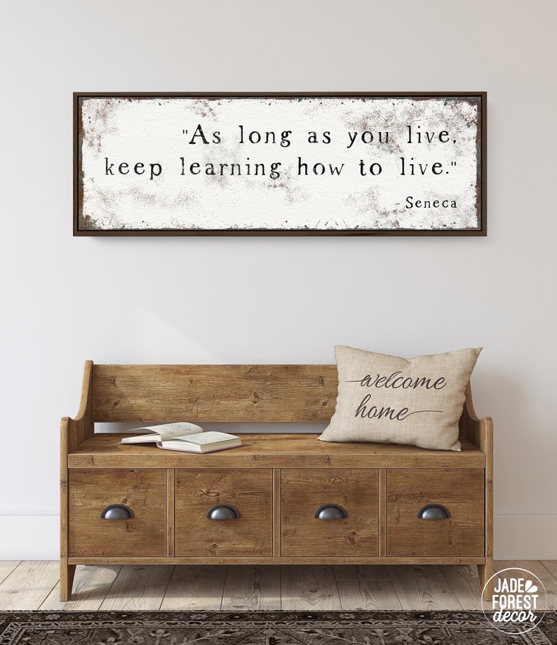 Vintage White Farmhouse Sign With Custom Quote or Saying - Etsy