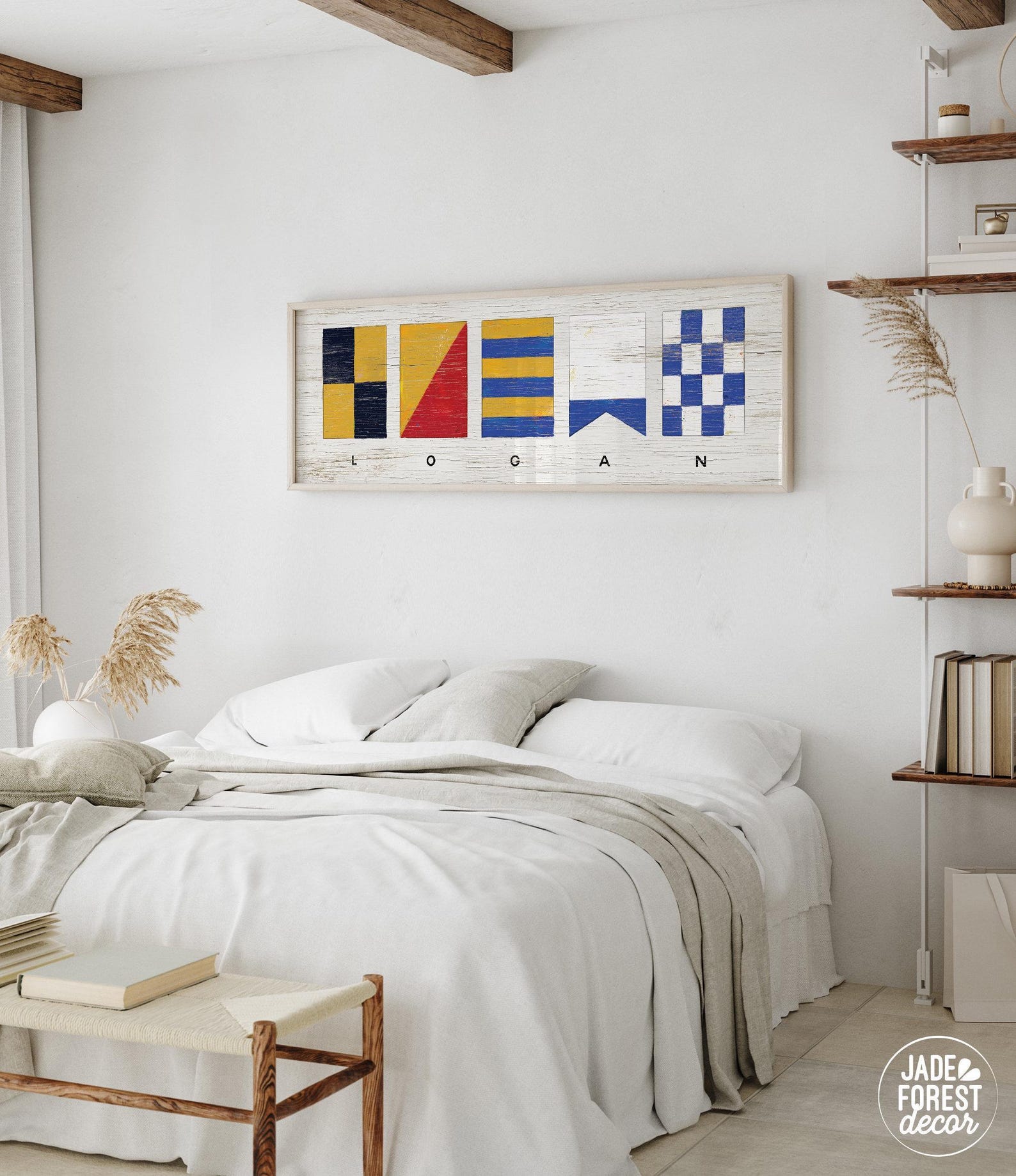 Custom Nautical Flags Sign, Sailing Flags Last Name Personalized Gift ...