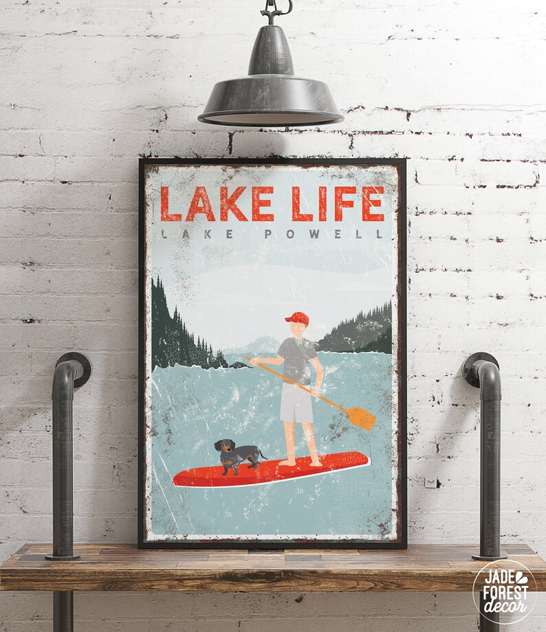 Personalized Paddleboard Sign Woman Paddleboarding With | Etsy