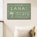 Personalized LANAI Sign, Personalized Last Name Canvas, Lanai Signs for ...