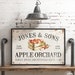 Personalized APPLE ORCHARD Sign custom Vintage Fall Decor - Etsy