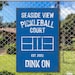Green Personalized PICKLEBALL GIFT, Personalized COURT Sign Custom Name ...