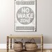 Nautical no WAKE Zone Sign Vintage Seneca - Etsy