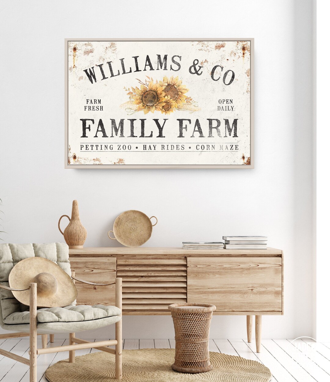 Custom FAMILY FARM Sign personalized Gift for Wife fall Harvest Decor ...