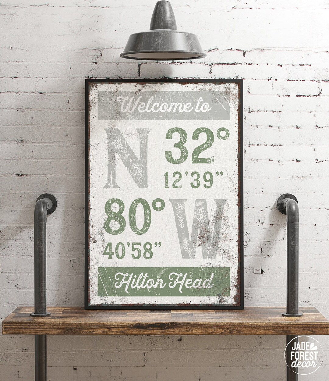 Coastal Latitude and Longitude Wall Art Canvas, Custom Vintage Beach ...