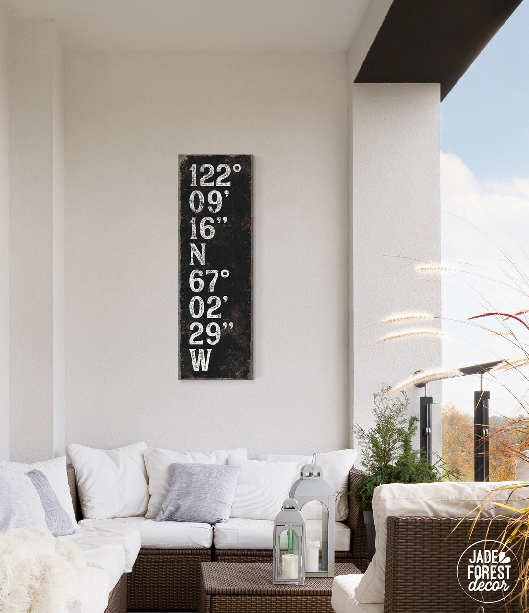 Vintage Black and White Coordinates Wall Art, Tall & Narrow Framed ...