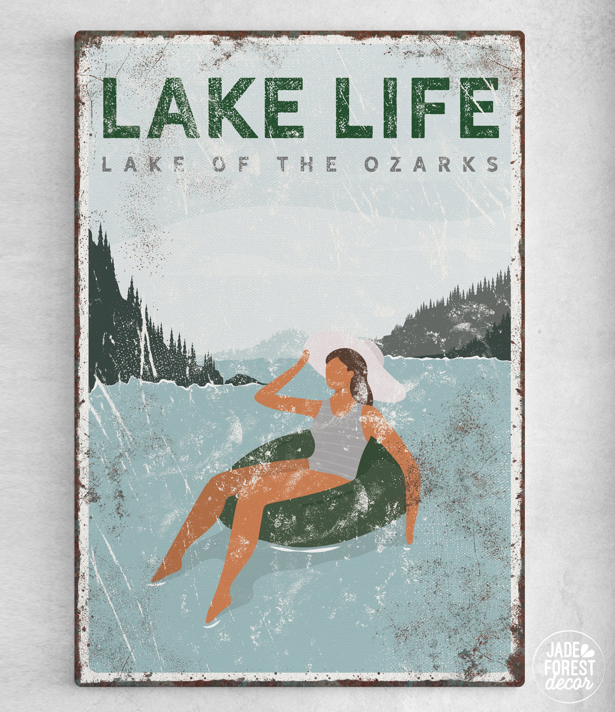 custom LAKE LIFE poster > Lake of the Ozarks coastal decor, self care ...