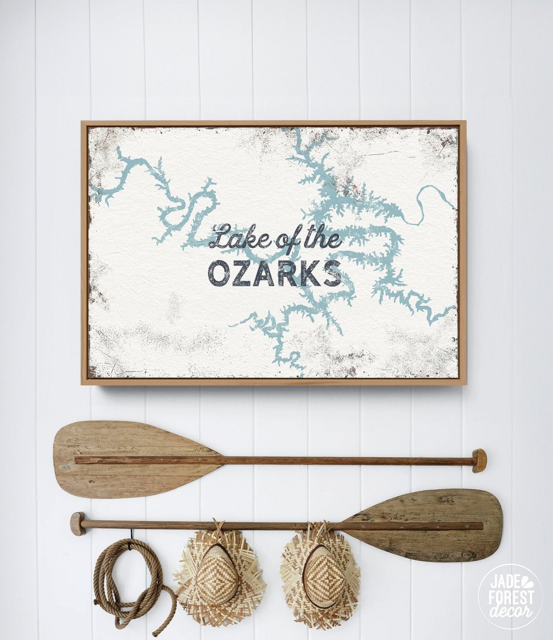 LAKE of the OZARKS Sign > Personalized Framed Canvas Print for ...