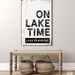 Hale Navy on LAKE Time Sign Vintage Lake Lanier Wall Art for Nautical ...