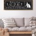 Mountain LODGE Sign With Latitude & Longitude Faux Rusty - Etsy