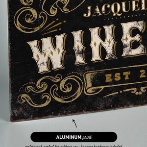 Personalized WINE BAR Sign, Custom Wine Gift for Her, Modern Farmhouse ...