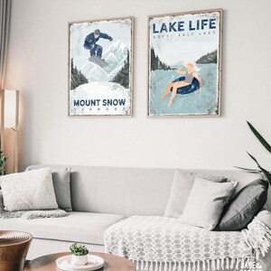 Vintage Lake Superior Sign > Custom Coastal Art Print, Vintage Tubing ...