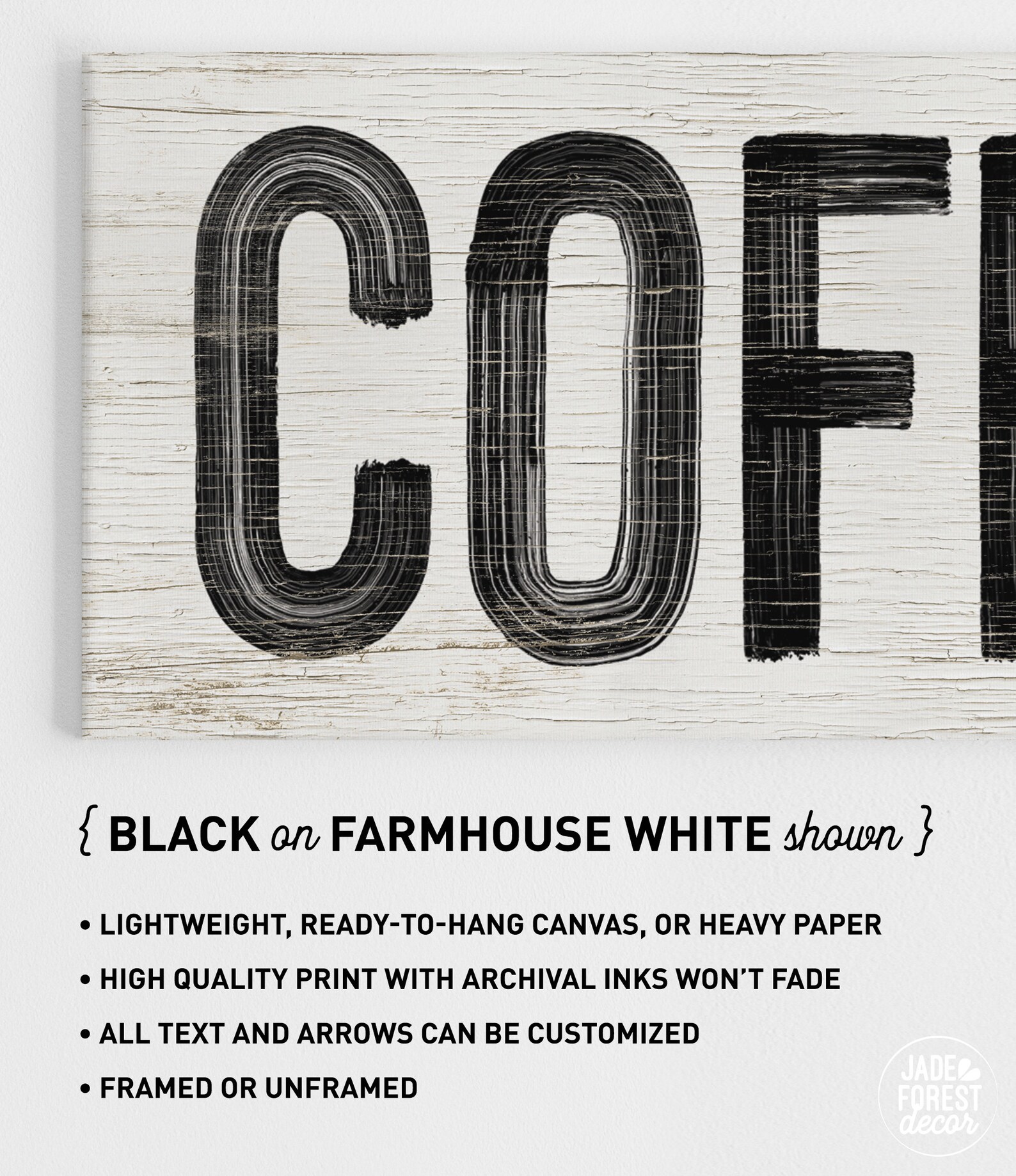 Vintage COFFEE Sign With Arrow Coffee Bar Decor for - Etsy