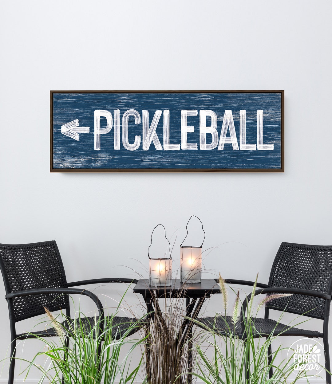 Large PICKLEBALL Sign With Arrow Pickleball Directional - Etsy