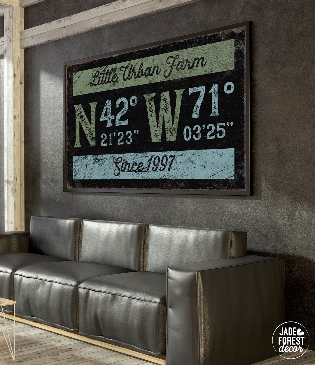 Vintage URBAN FARM Sign > Custom Indoor Garden Decor, Personalized Gift ...