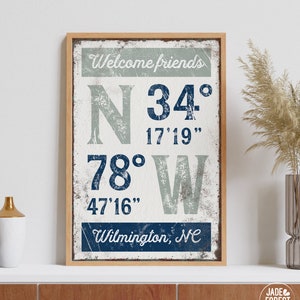 Vintage Latitude & Longitude Wall Art, Elephant and Black GPS ...