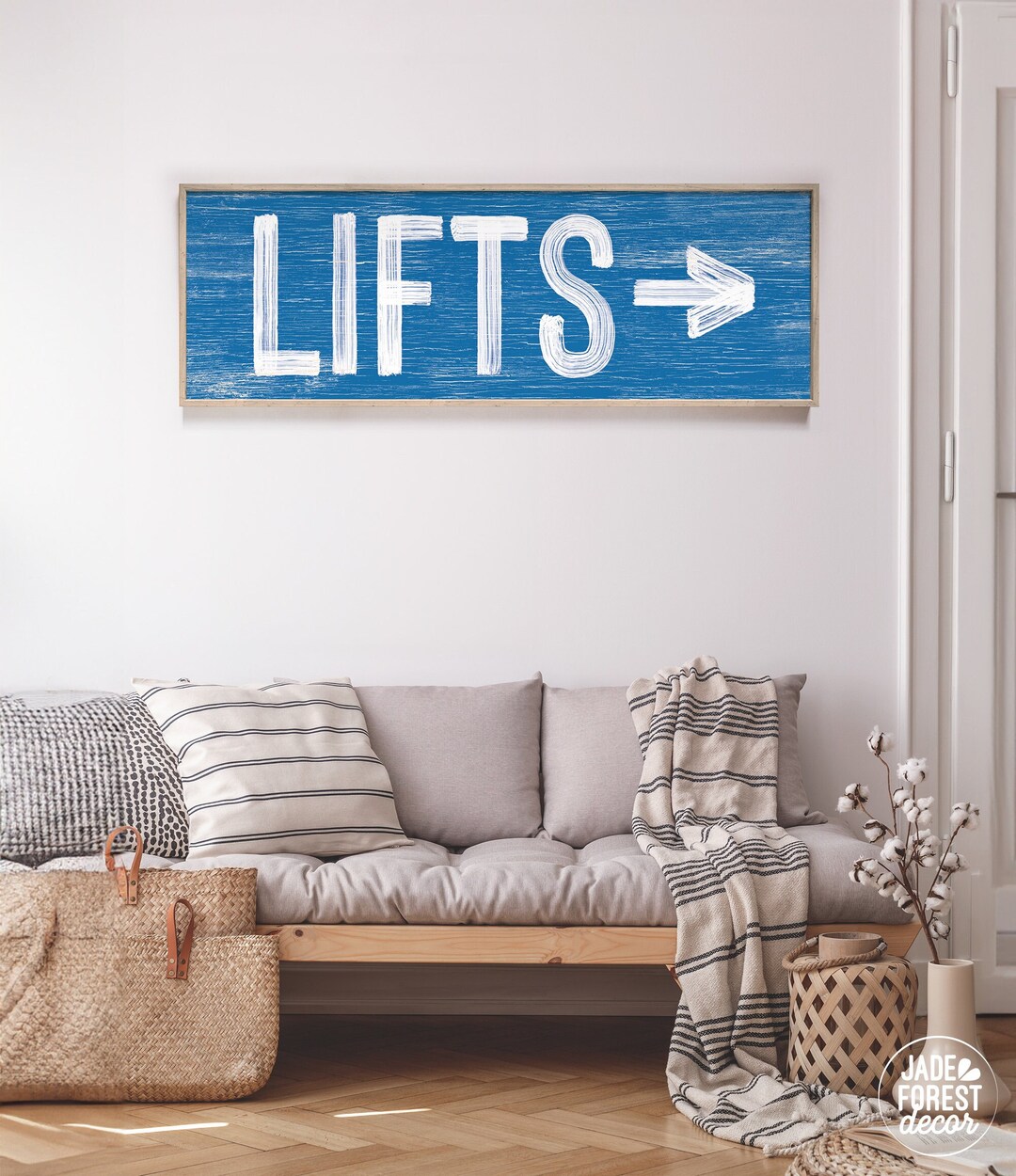 LIFTS Sign for Ski House Decor, Vintage Skiing Sign, Ski Lodge ...