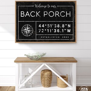 Vintage SKI CHALET Sign, Personalized Last Name Canvas, Winter Wall Art ...