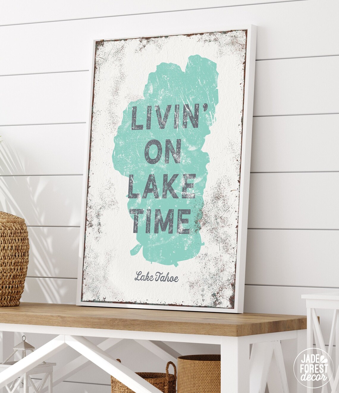 Personalized LAKE HOUSE Decor Vintage living on - Etsy