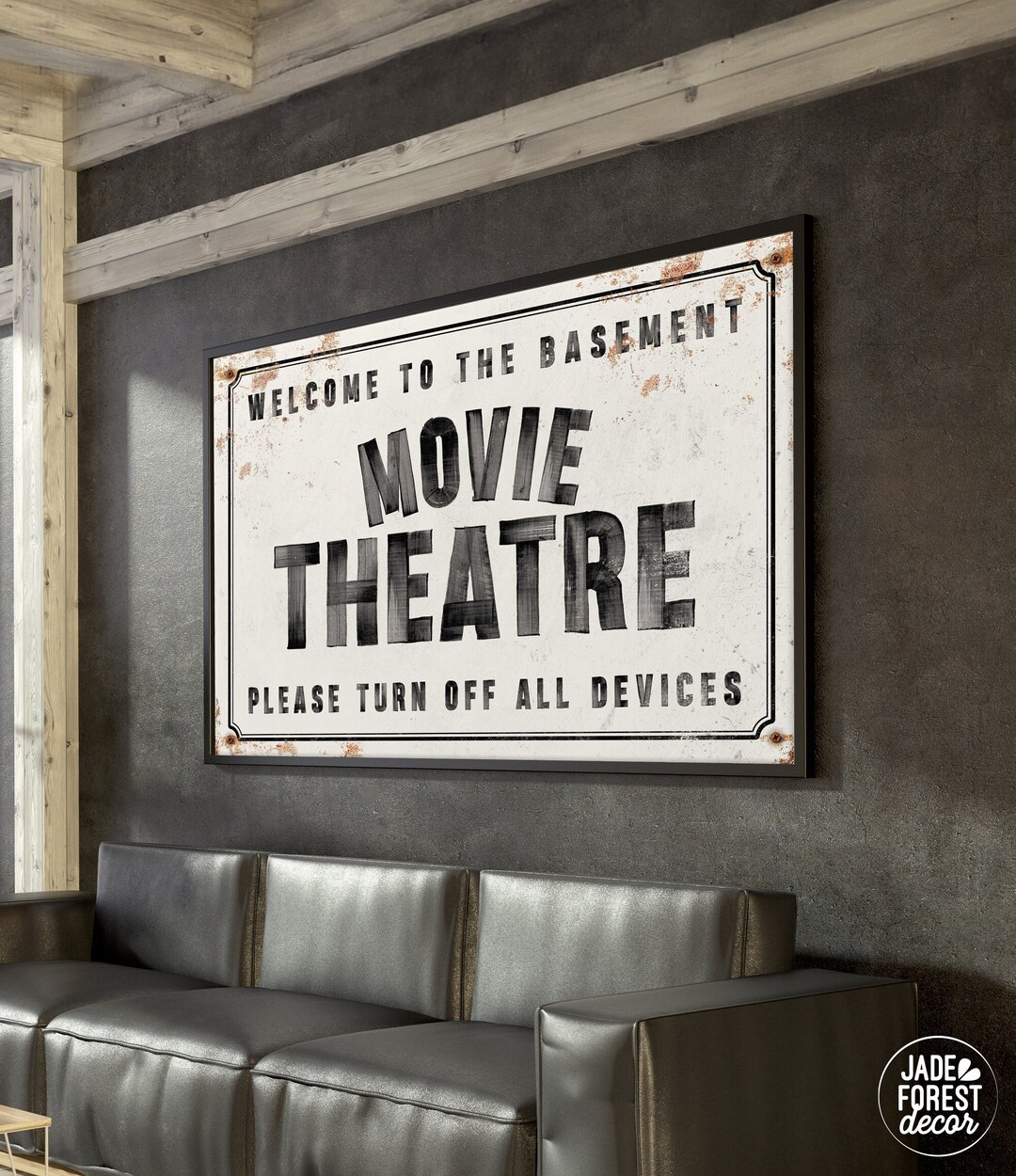 Vintage Movie Theatre Sign: Custom Text Canvas (framed or Unframed) - Etsy
