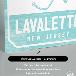 Vintage BEACH BADGE Poster, Choose Your Favorite Beach, Lavalette New ...