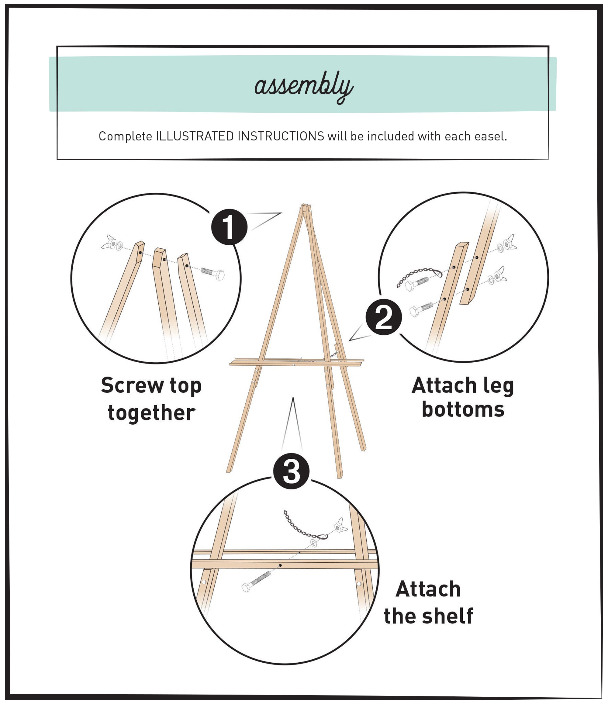 Wooden Easel Instructions