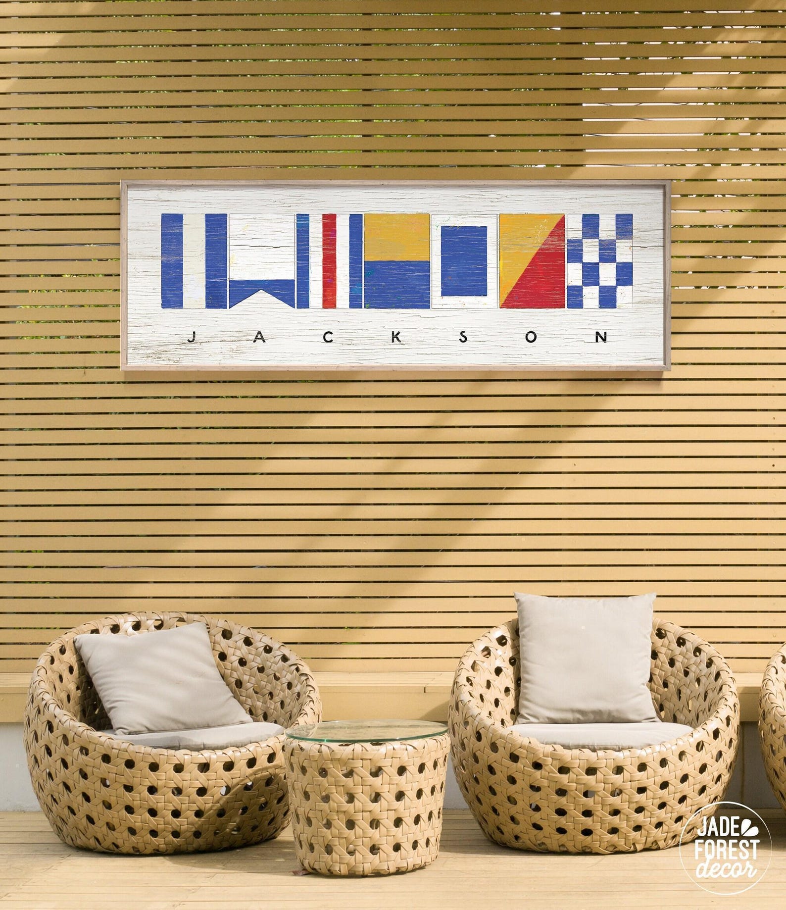 Custom Nautical Flags Sign, Sailing Flags Last Name Personalized Gift ...
