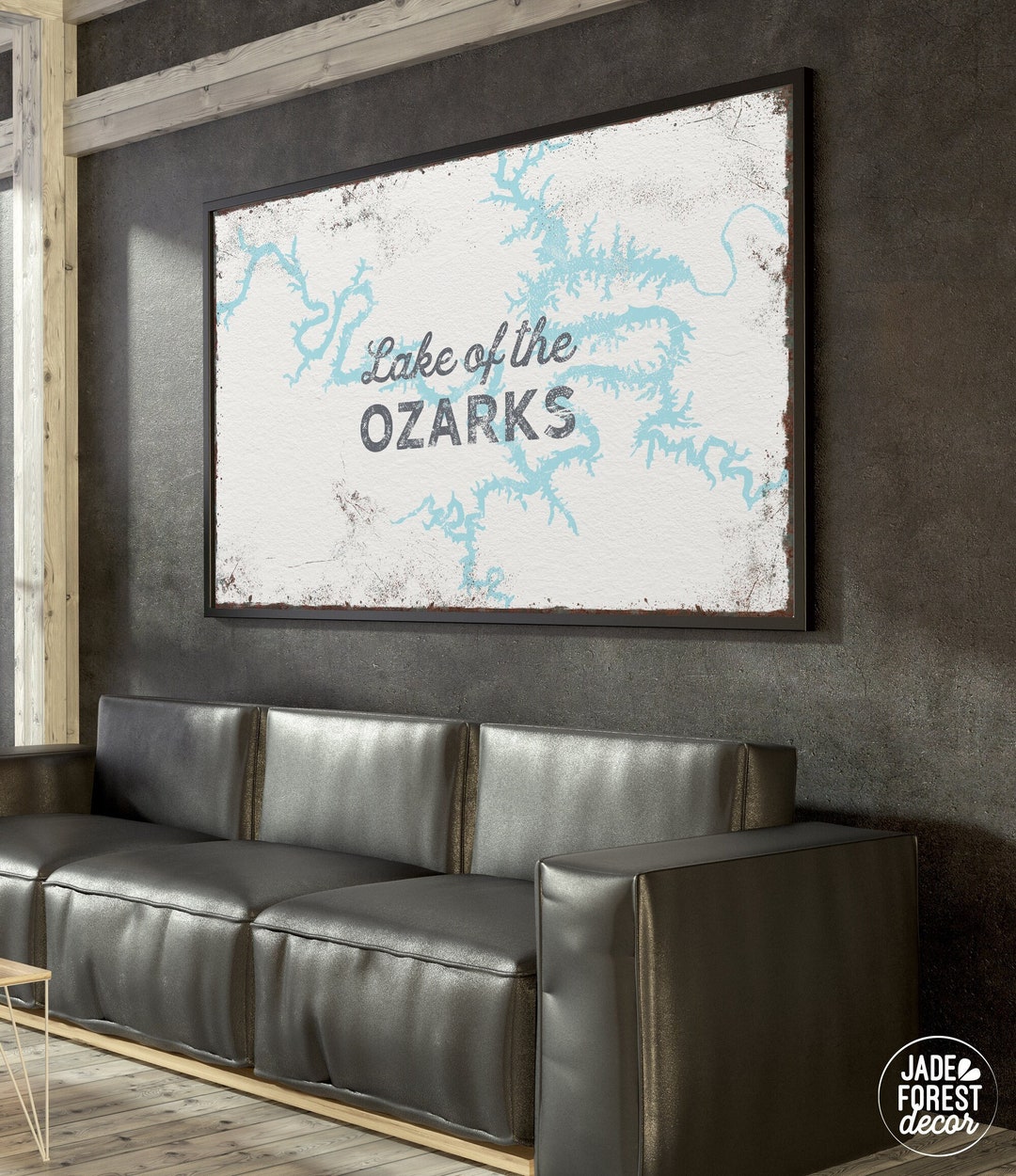 LAKE of the OZARKS Poster Oversized Framed Canvas Sign - Etsy