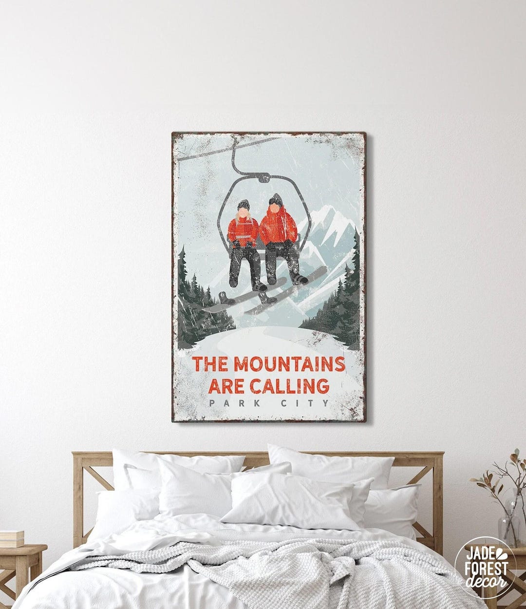 Personalized Snowboarding Wall Art: Vintage Mountain Ski Decor - Etsy