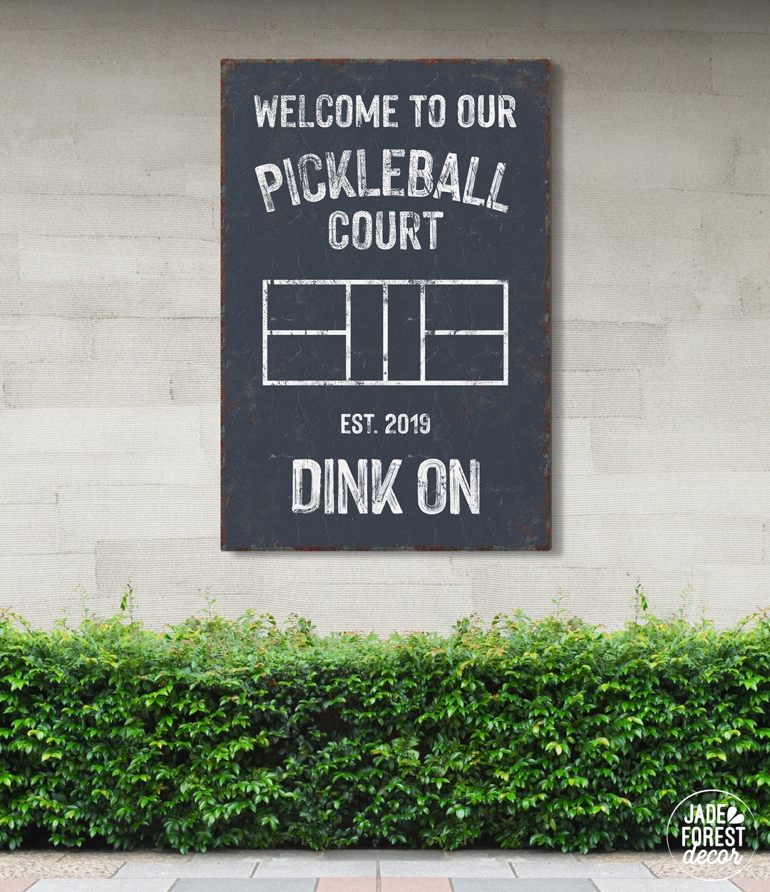 Personalized PICKLEBALL GIFT, Personalized COURT Sign > Custom Name ...