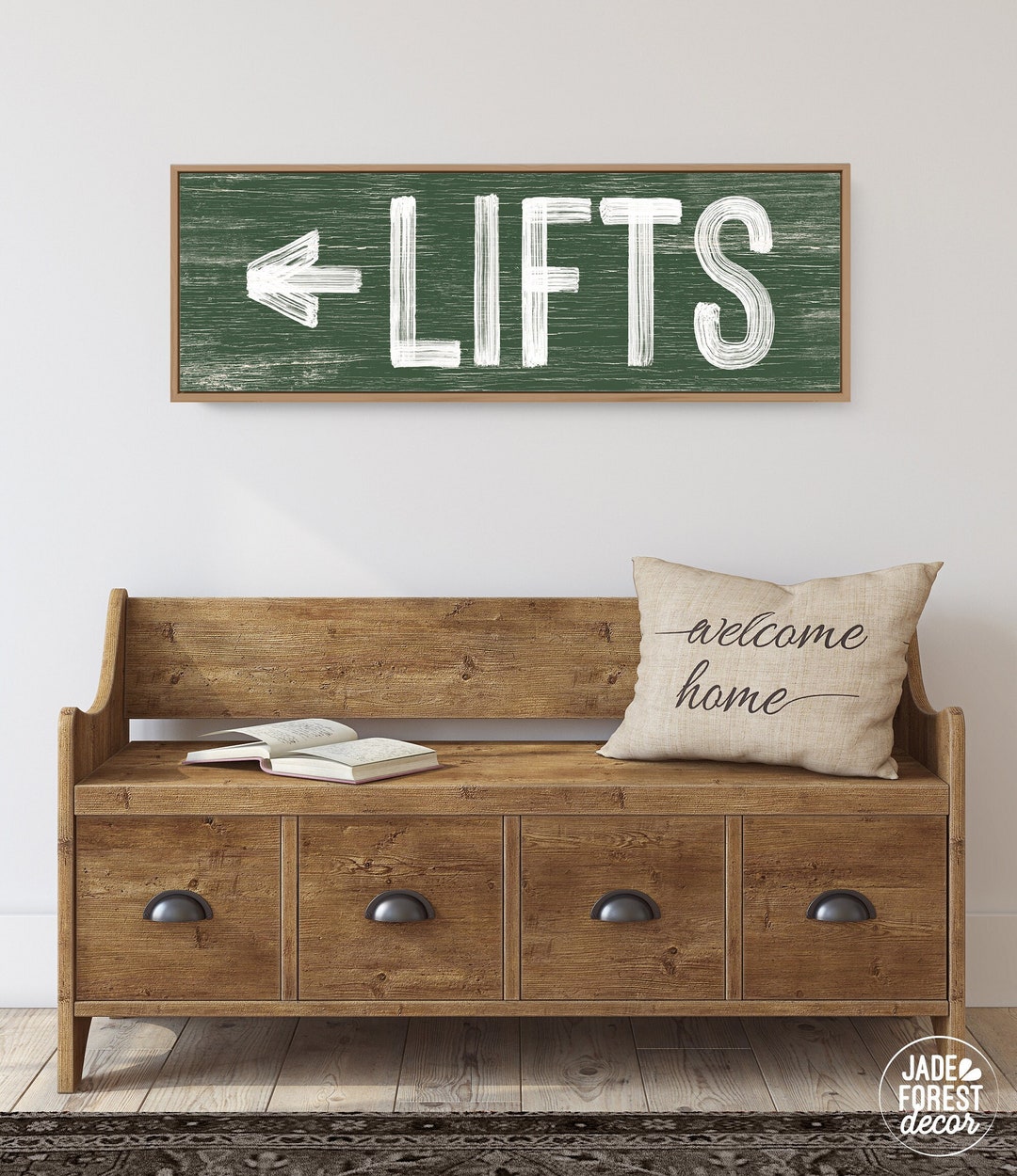 LIFTS Sign for Ski House, Vintage Skiing Sign, Ski Lodge Directional ...