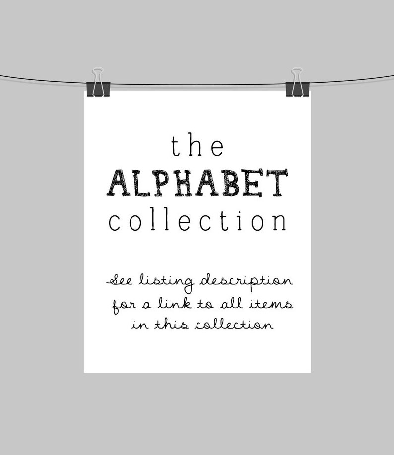 Teal and Peach Alphabet Sign / Wall Art Print / Letters - Etsy